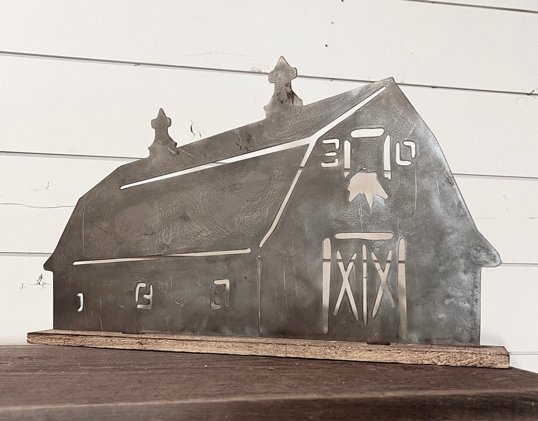 Metal Barn Stand Farm Farmhouse Farmhouse Decor Cowboy Horse Decor ...