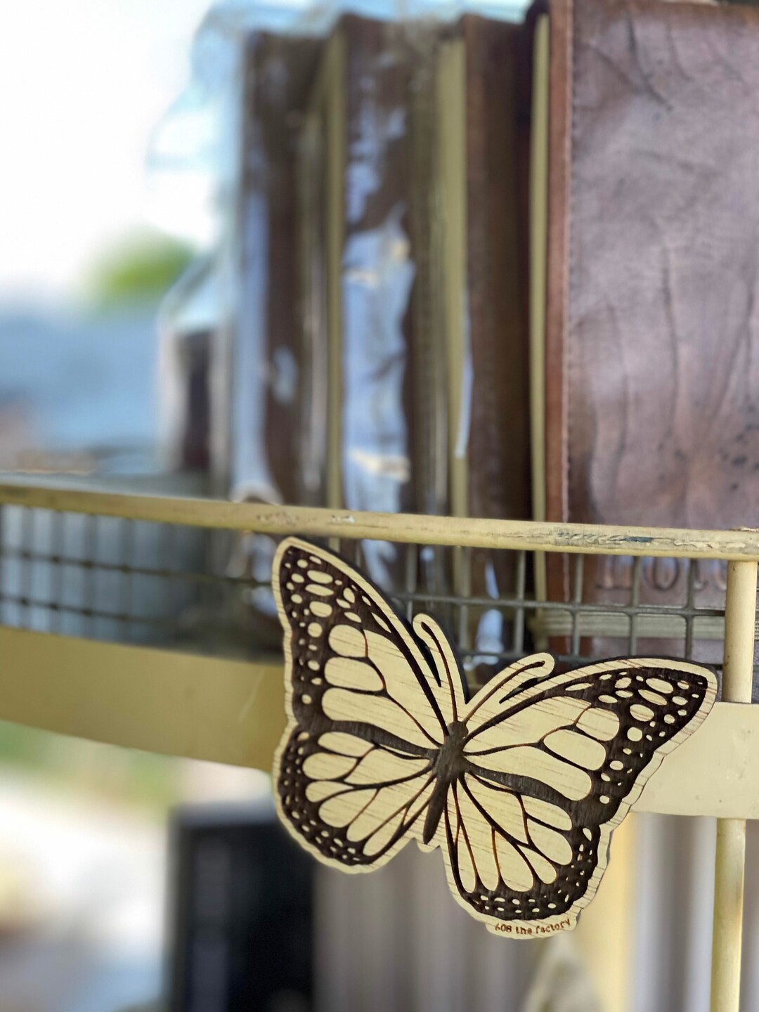 Butterfly Era Monarch Butterfly Engraved Wood Magnet 4 Wide Butterflies ...