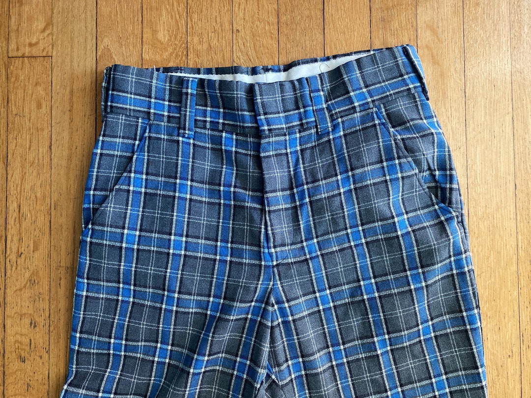 Vintage 1979s Wrangler Checkered Slacks 31x30 - Etsy