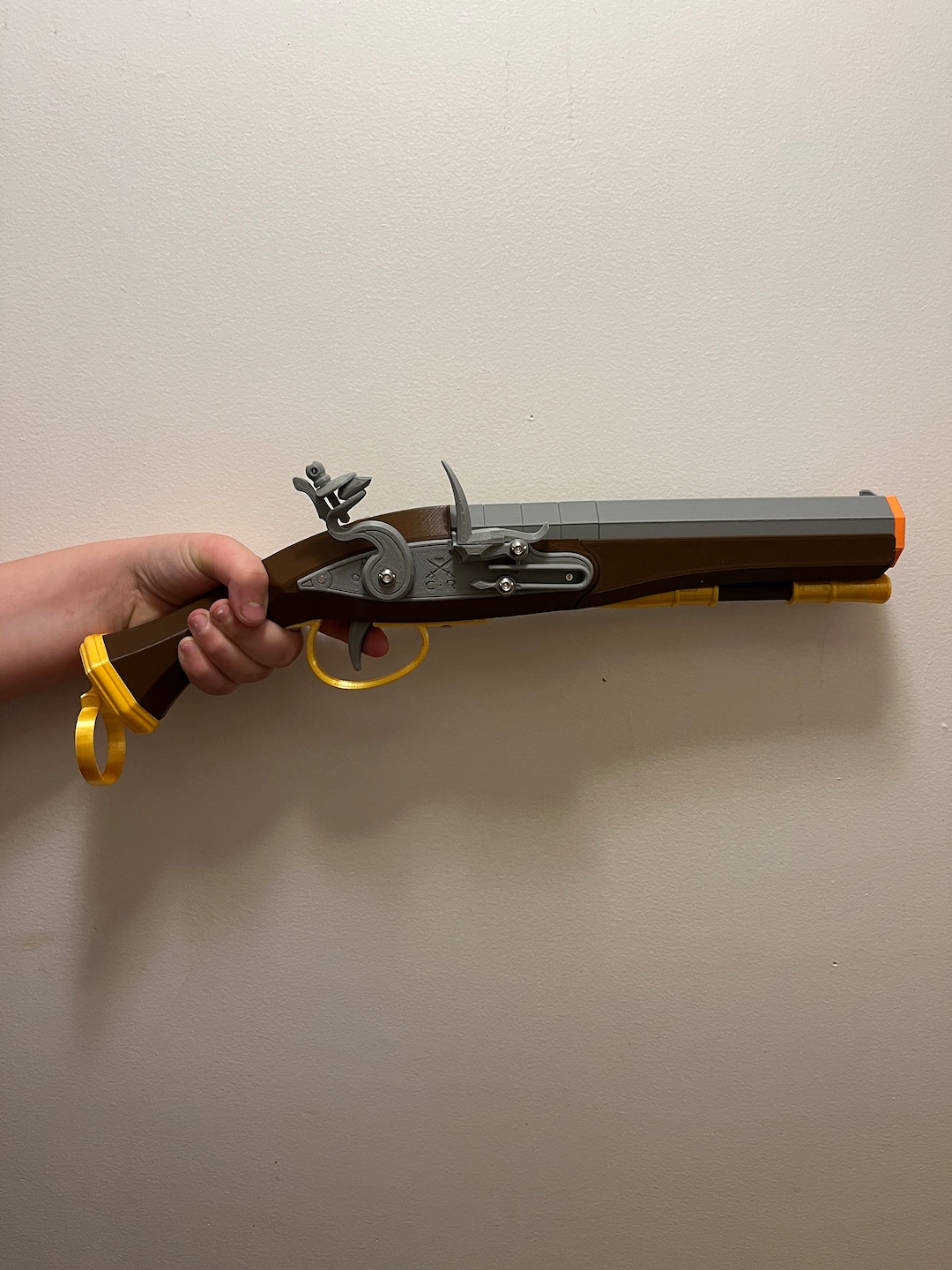 3d-printed Flintlock Pistol That Fires Nerf Bullets or Balls ...