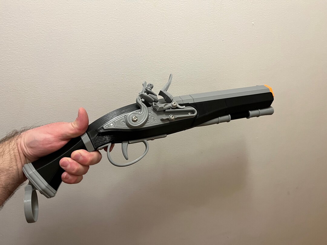 3d-printed Flintlock Pistol That Fires Nerf Bullets or Balls - Dread ...