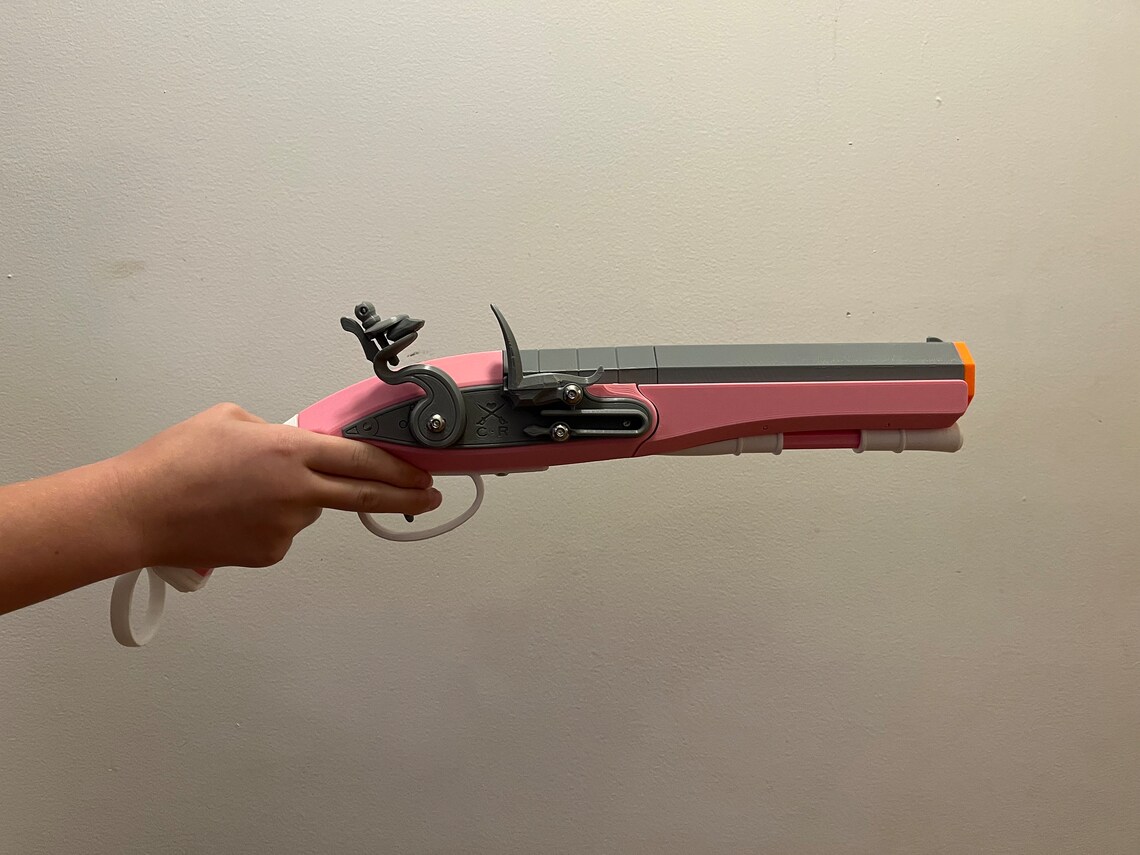 3d-printed Flintlock Pistol That Fires Nerf Bullets or Balls ...
