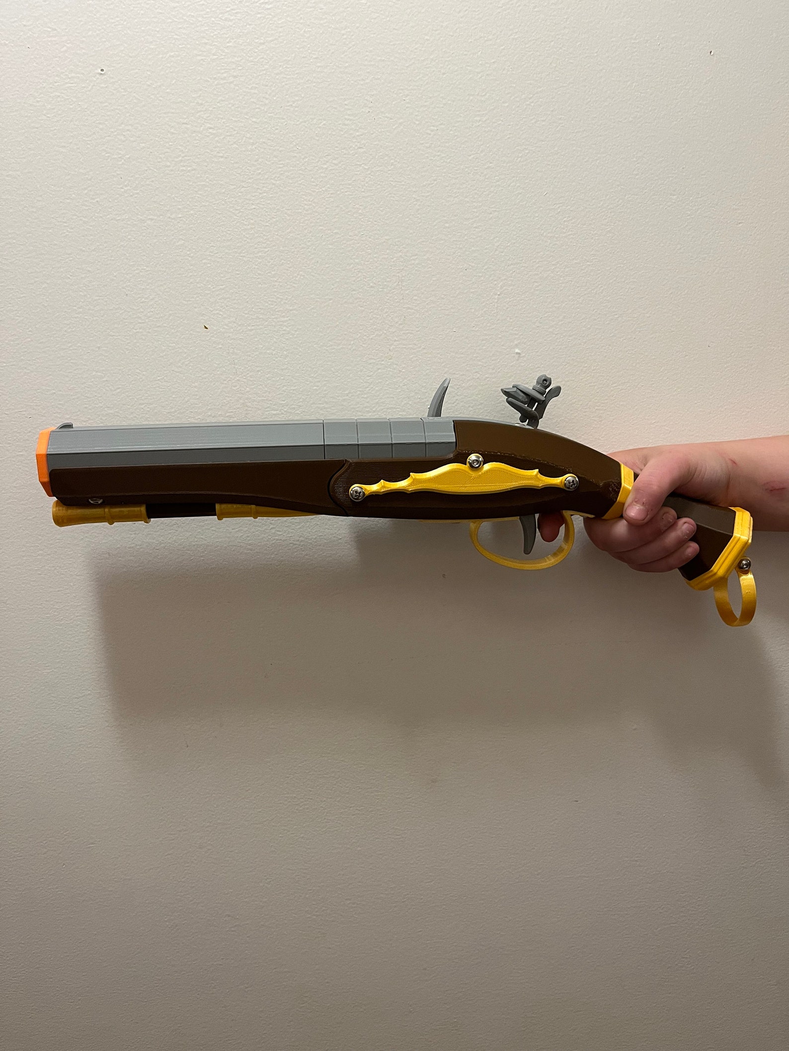 3d-printed Flintlock Pistol That Fires Nerf Bullets or Balls ...