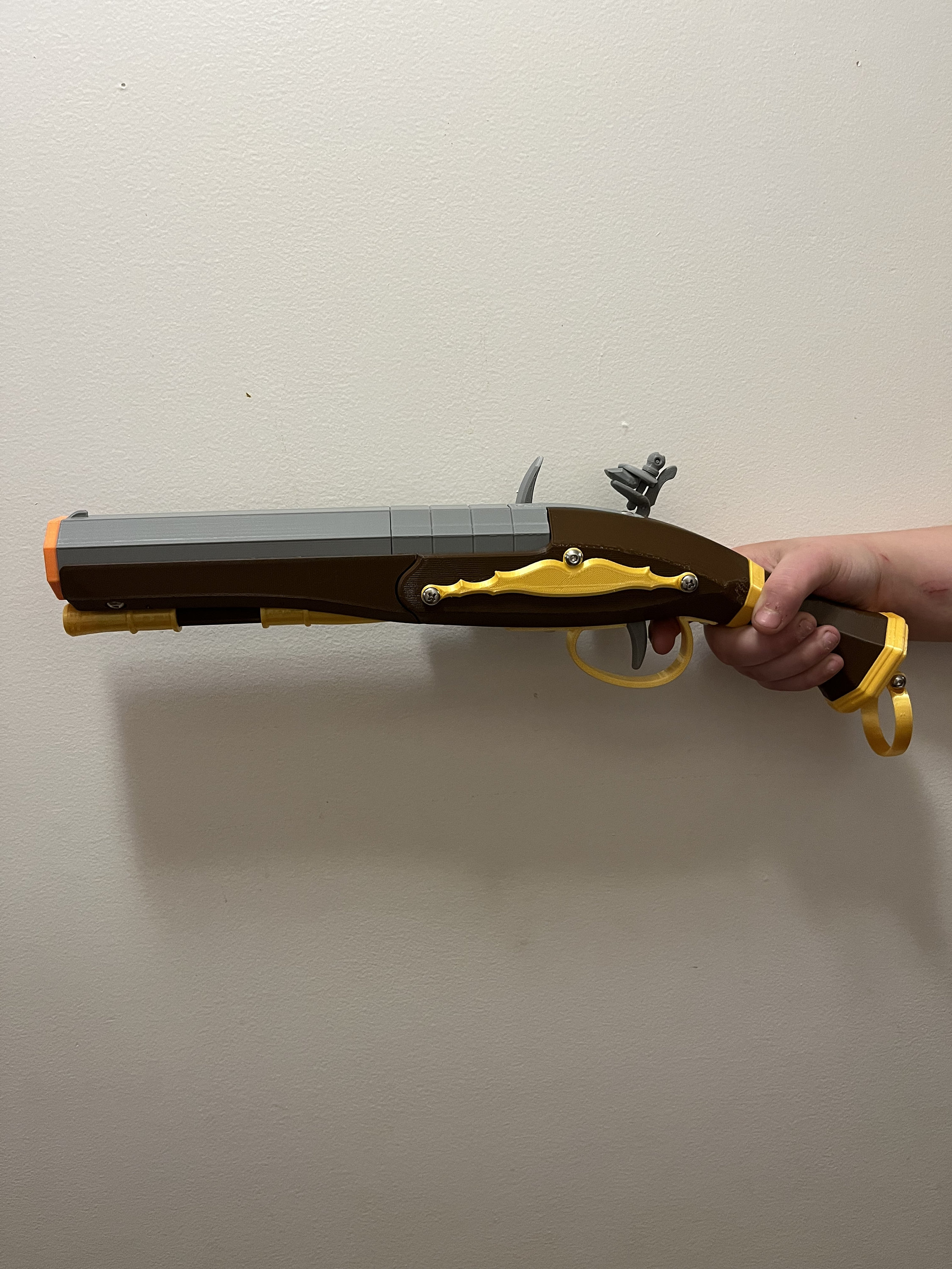 3d-printed Flintlock Pistol That Fires Nerf Bullets or Balls ...