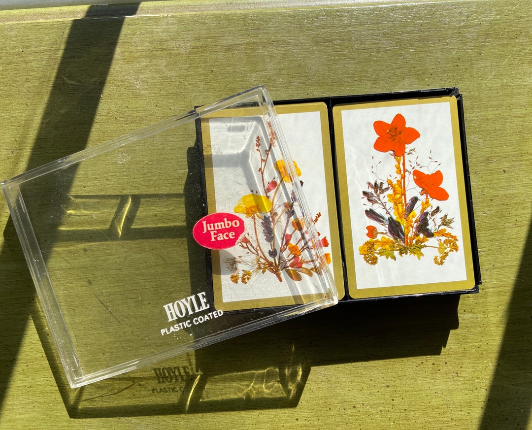 Vintage Hoyle Floral Playing Cards - Etsy