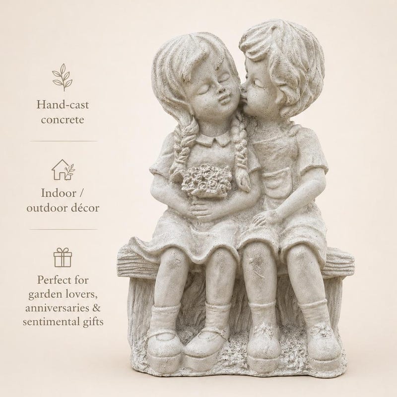 Garden Bench Statues - Etsy