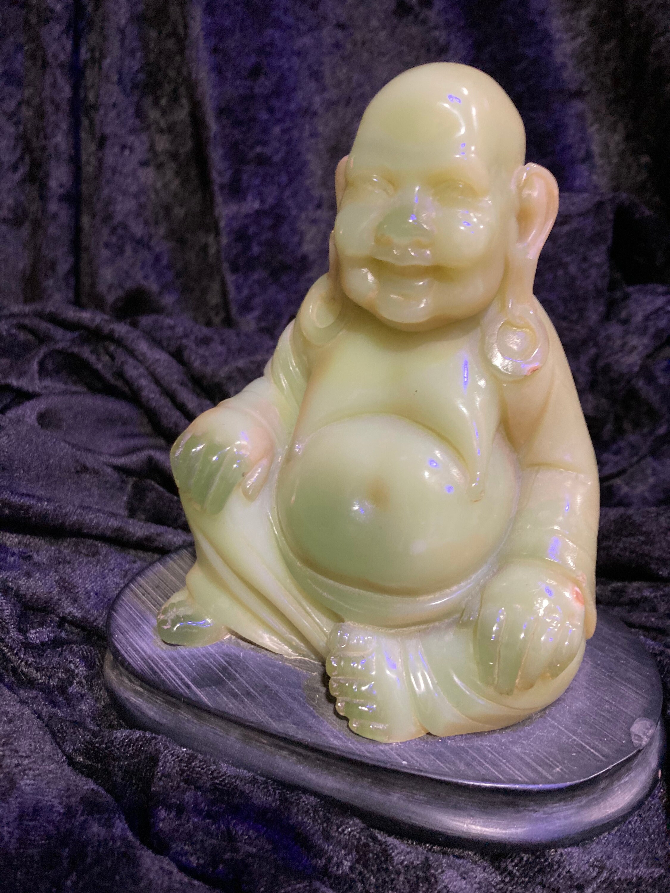 Vintage A. Santini Resin Buddha Sculpture - Etsy