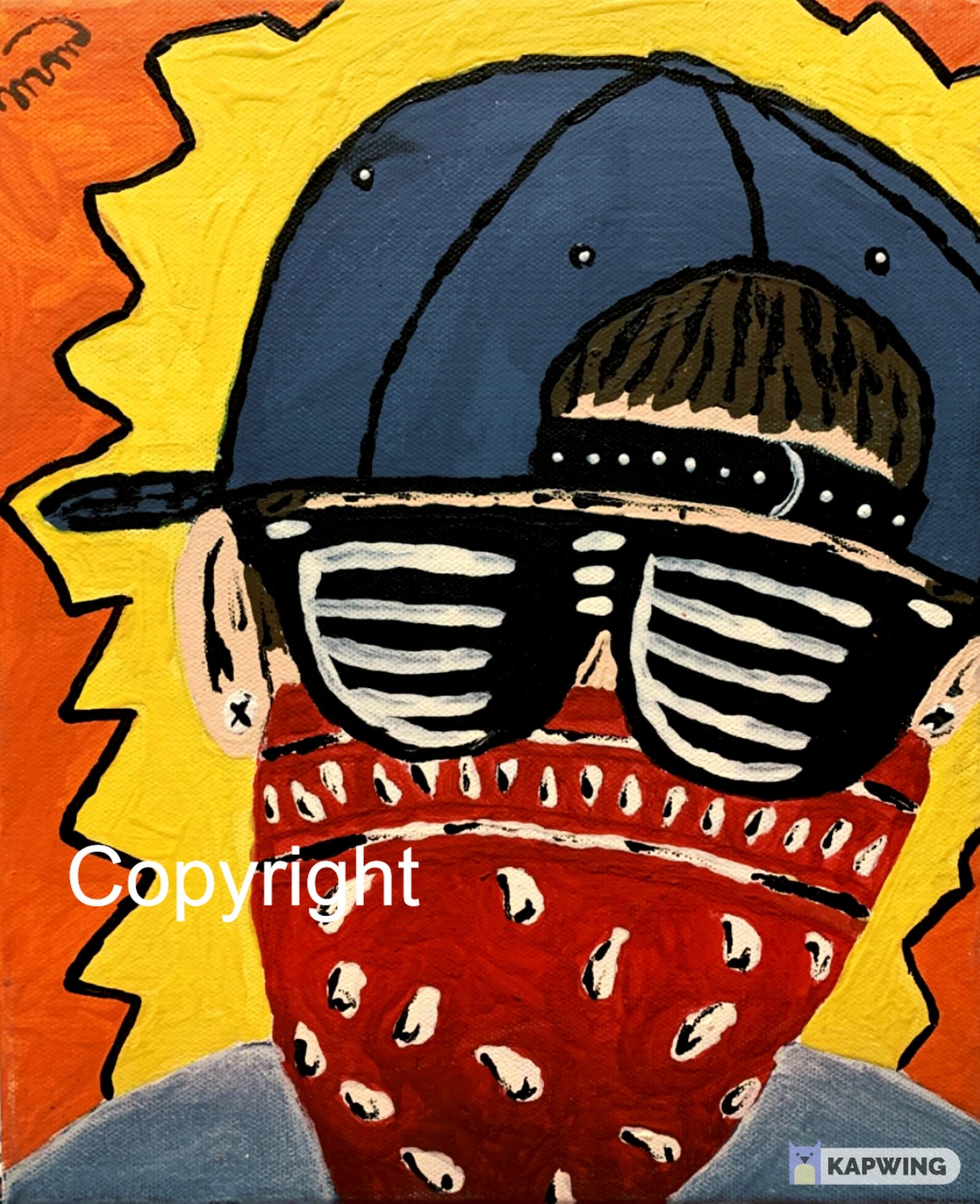 Gangster Acrylic Painting Digital Print sent by Email - Etsy