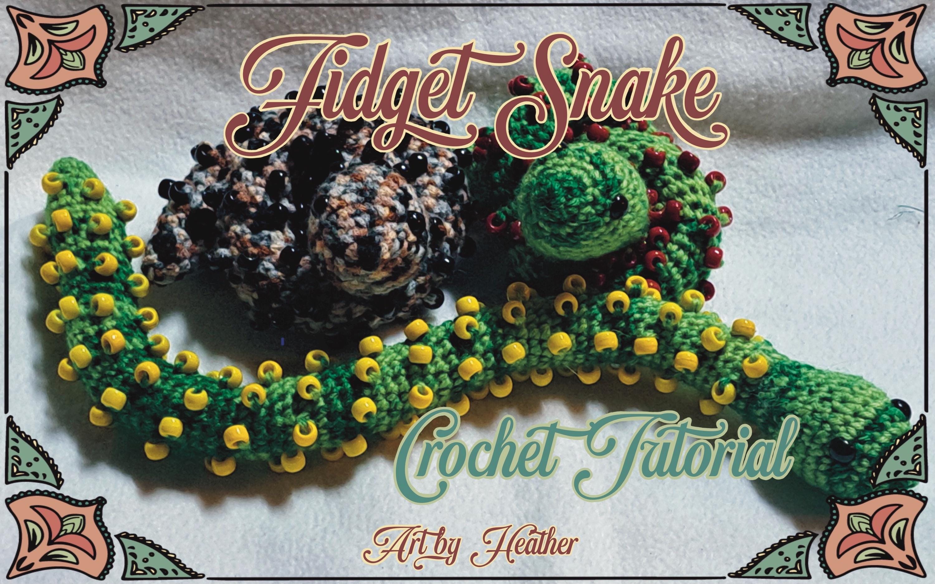 Crochet Your Own Fidget Snake Pattern – Perfect for Anxiety & Focus ...