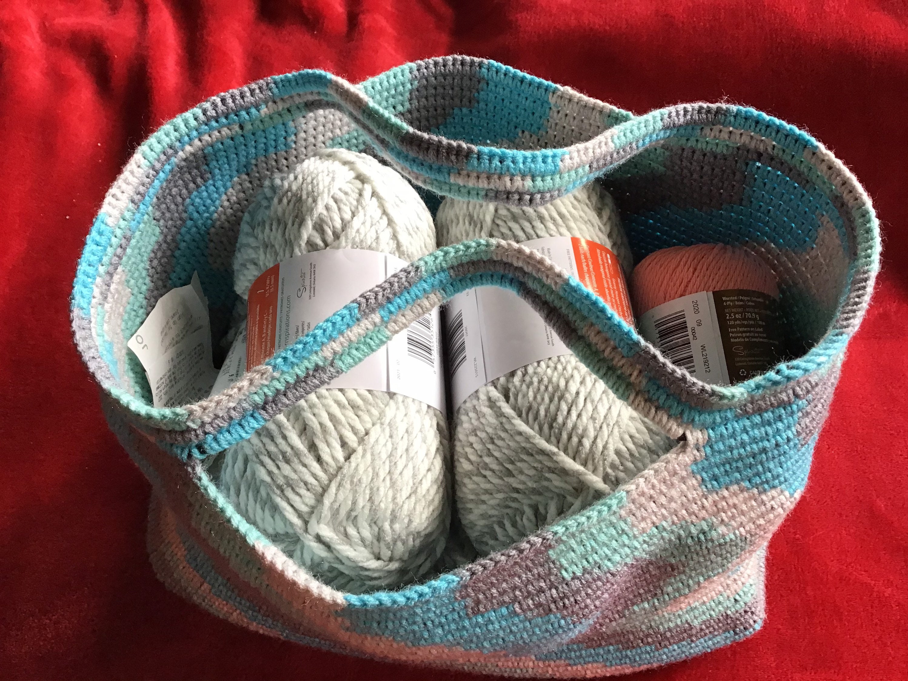 Crochet Rope Handle Basket Pattern - Etsy
