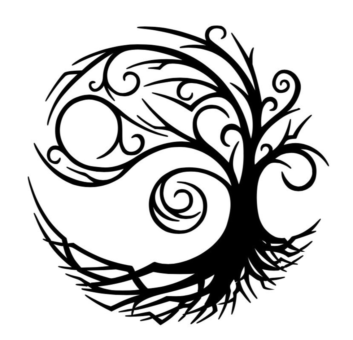 Tree of Life Vinyl Decal 2 Sizes, Wall or Outdoor Application - Etsy