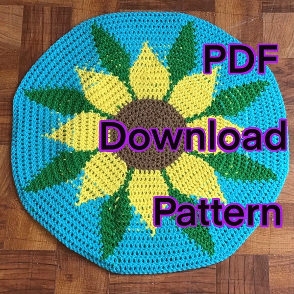 Round Crochet Rug - Etsy