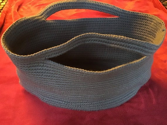Crochet Rope Handle Basket Pattern - Etsy