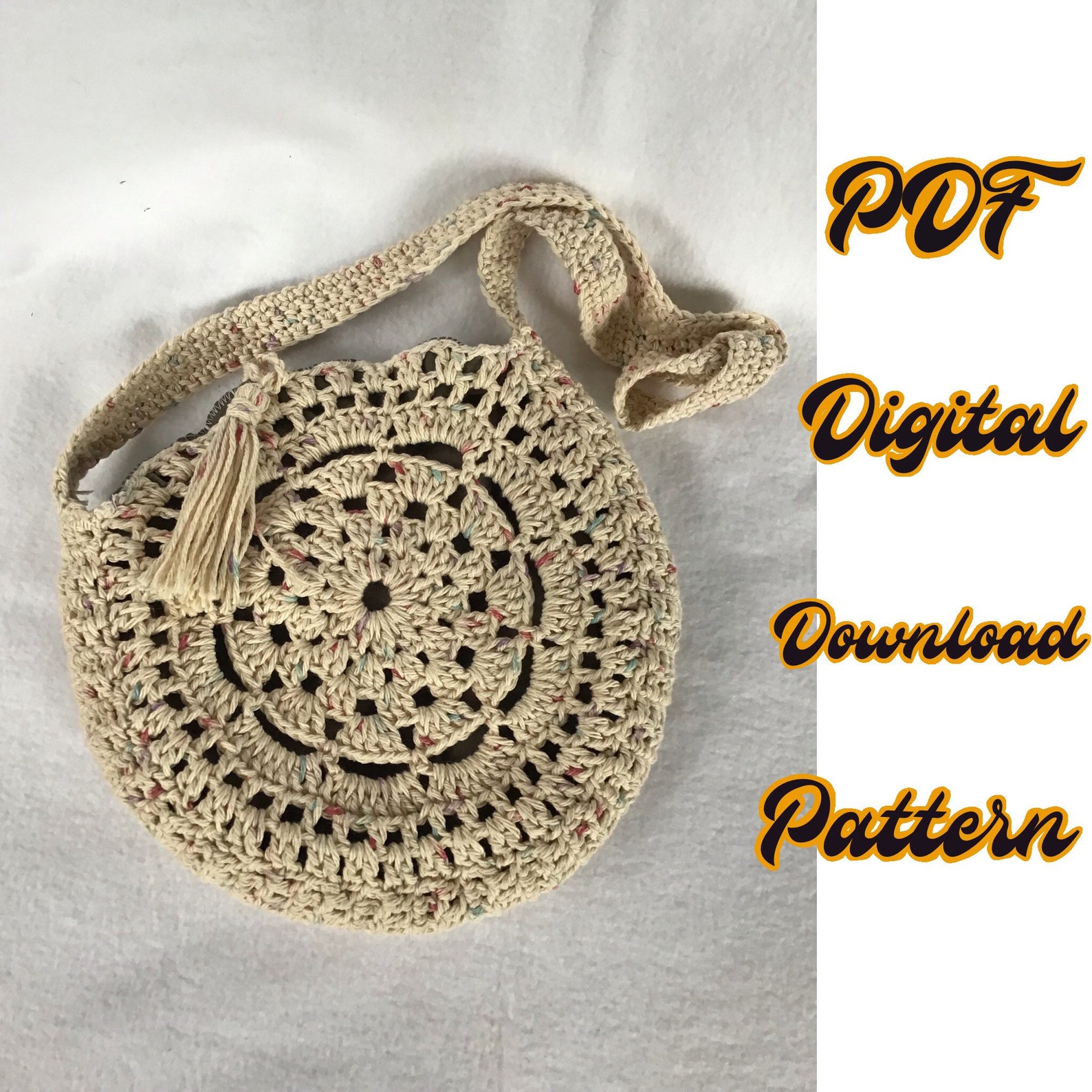 Mandala Crochet Purse Pattern PDF - Etsy
