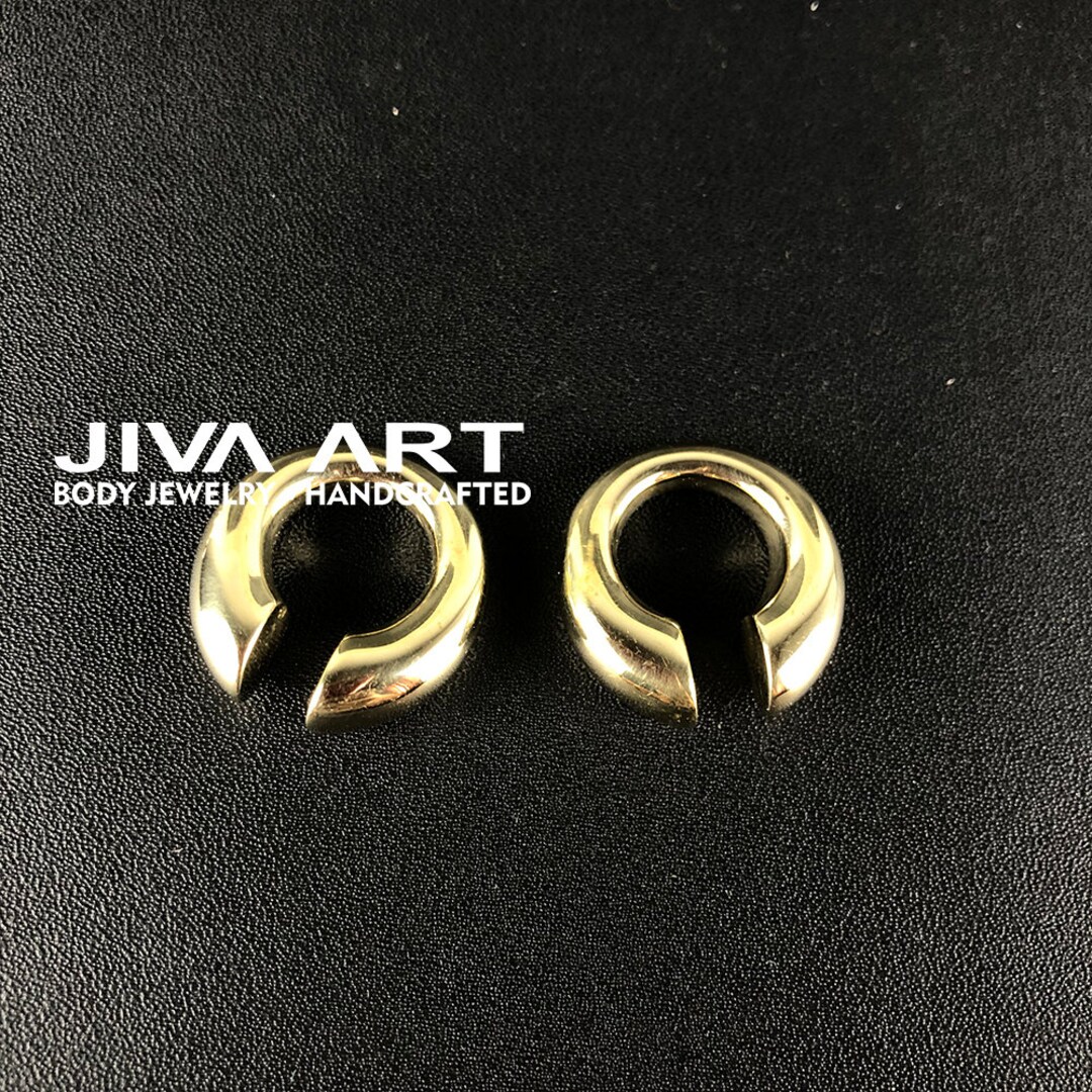Simple Brass Ear Weights, Brass Ear Gauges Weights, Simple Brass Ear ...