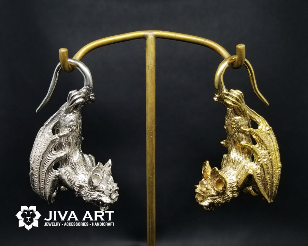Gorgeous Ear Weights Bat Animal, Bat Animal Ear Weights, Exclusive ...