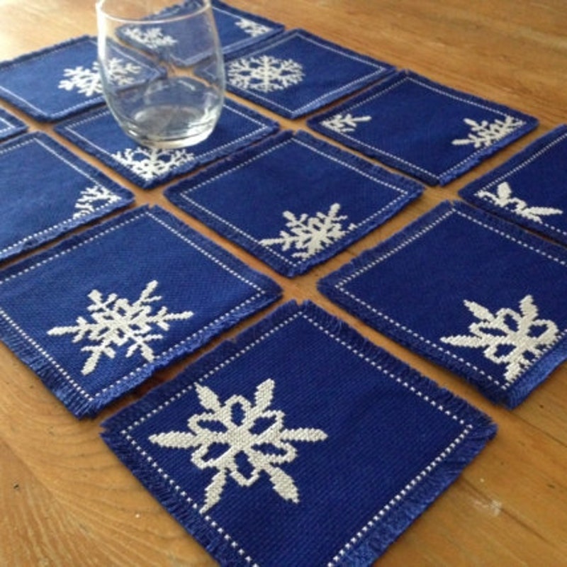 Cross Stitch Coaster - Etsy