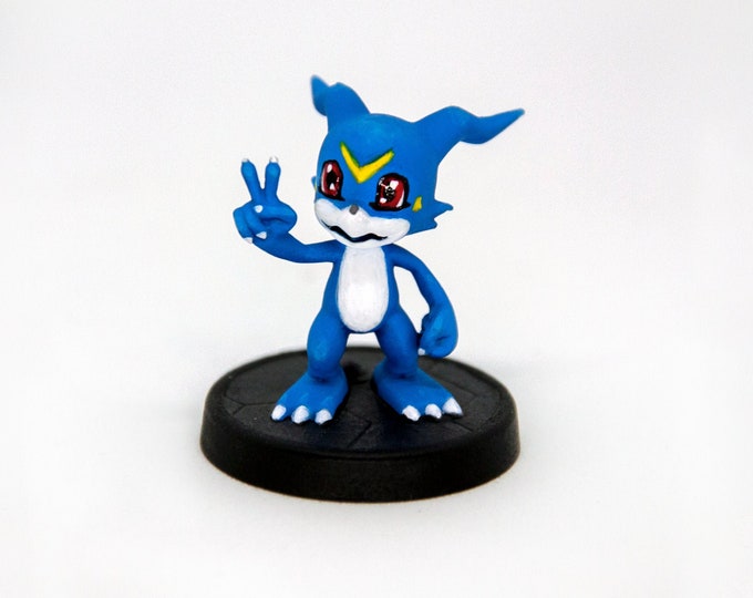 Veemon Figure - Digimon TCG Memory Marker (22mm) - Etsy