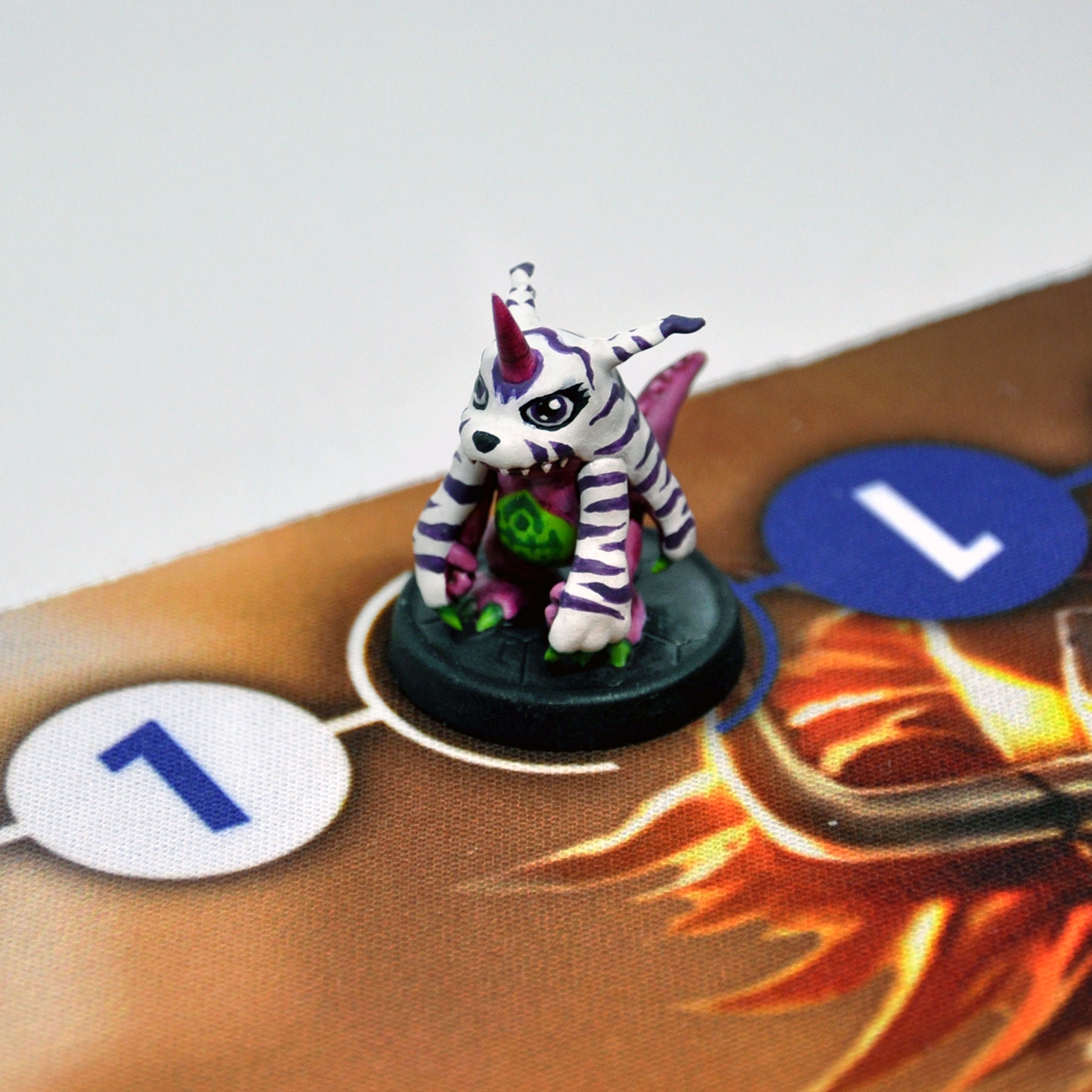Psychemon Figure Hand Painted 3D Print TCG Memory Marker - Etsy