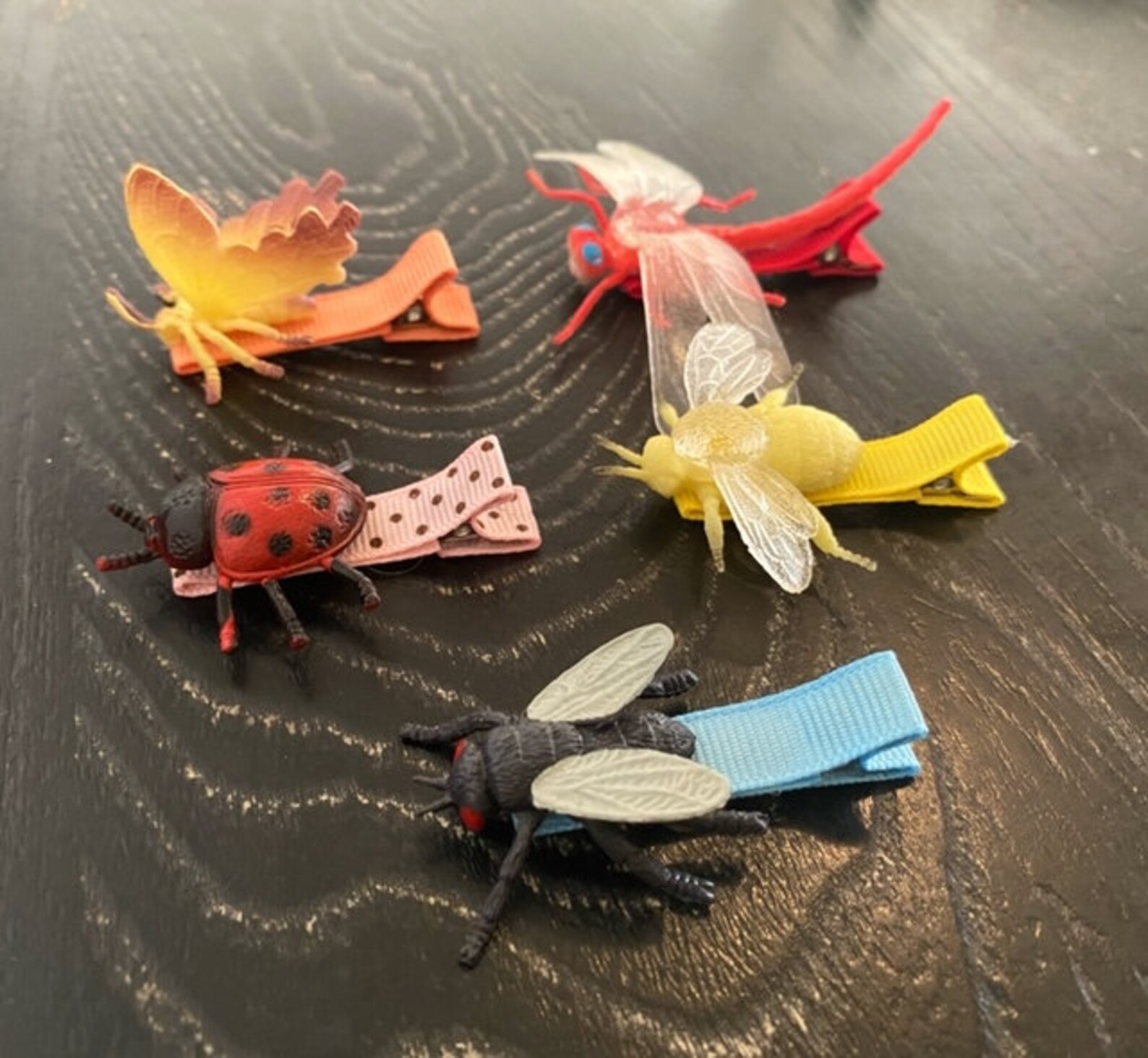5 BUG Hair Clips in a Bag Insect Barrettes boys Hair Clips - Etsy