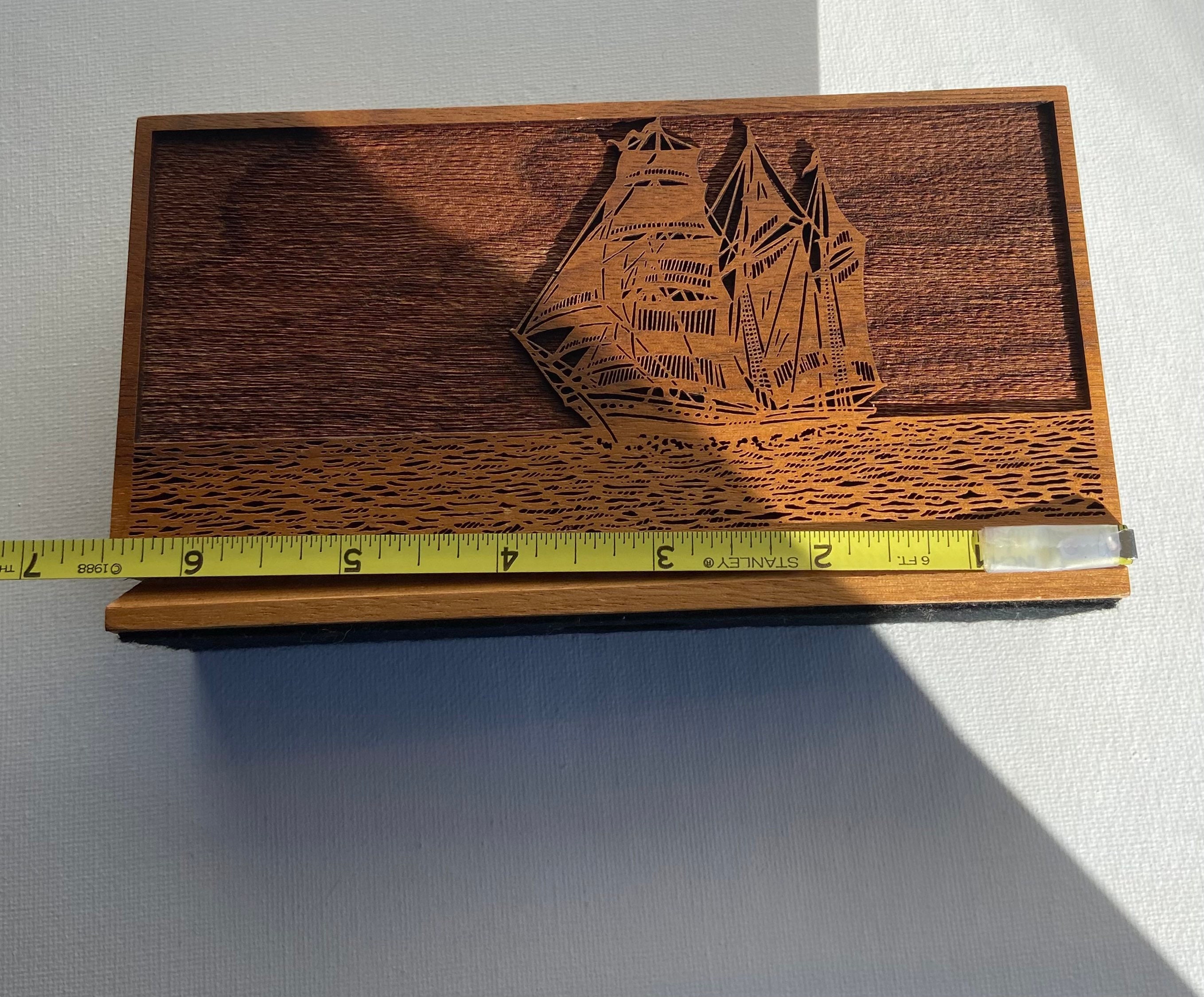 Lasercraft Wooden Clipper Ship Design Napkin/ Card Holder - Etsy