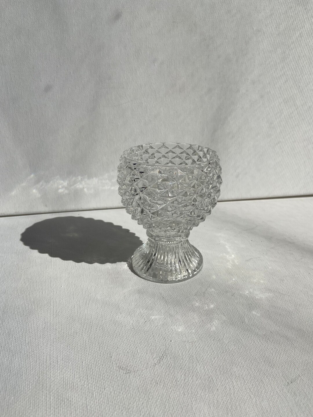 Avon Hobnail Clear Glass Footed Votive Candle Holder Set of 2 - Etsy Avon Hobnail Clear Glass Footed Votive Candle Holder Set of 2 - Etsy