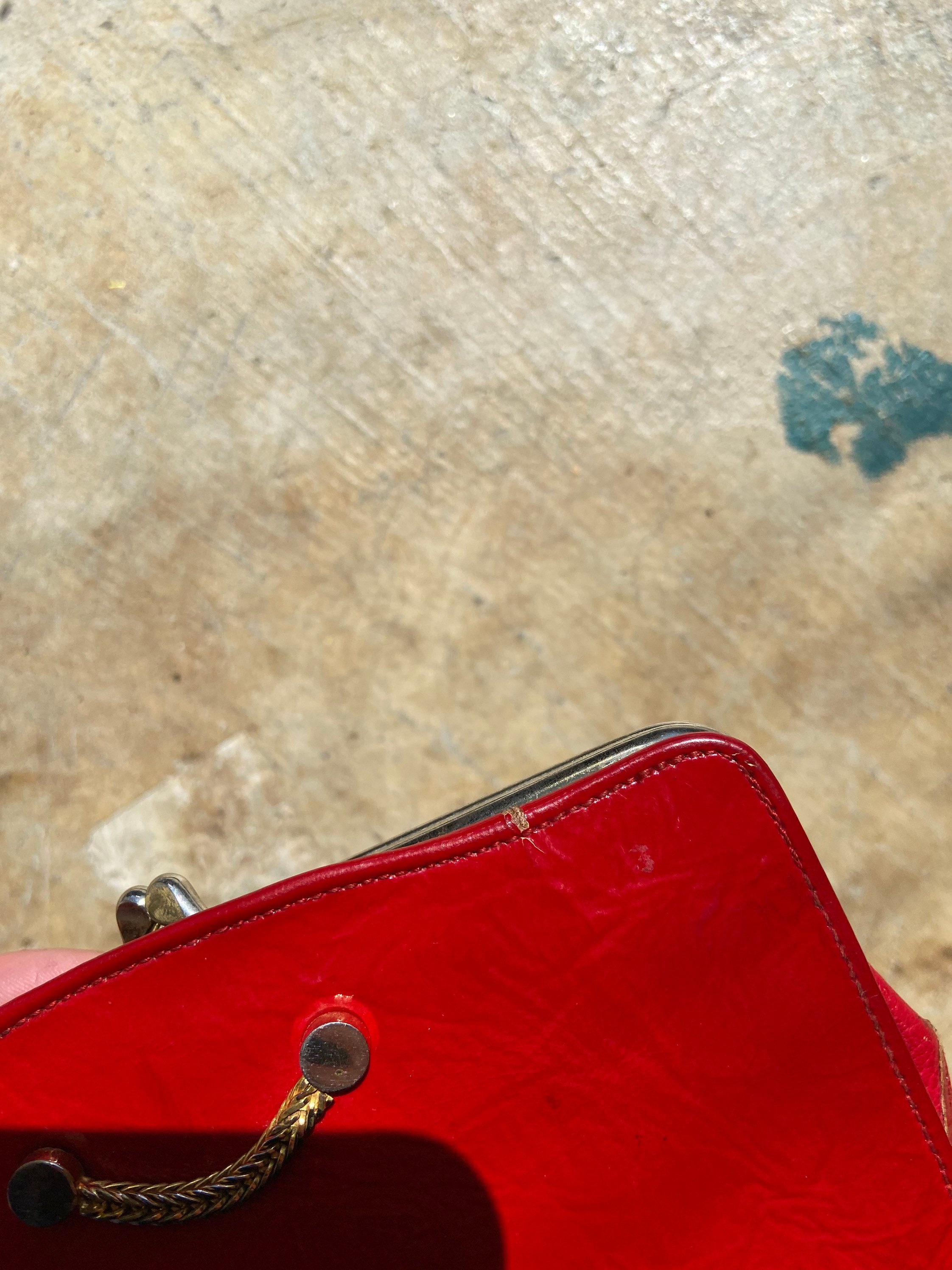 Vintage Bond Street Original Retro Wallet Coin Purse Red - Etsy