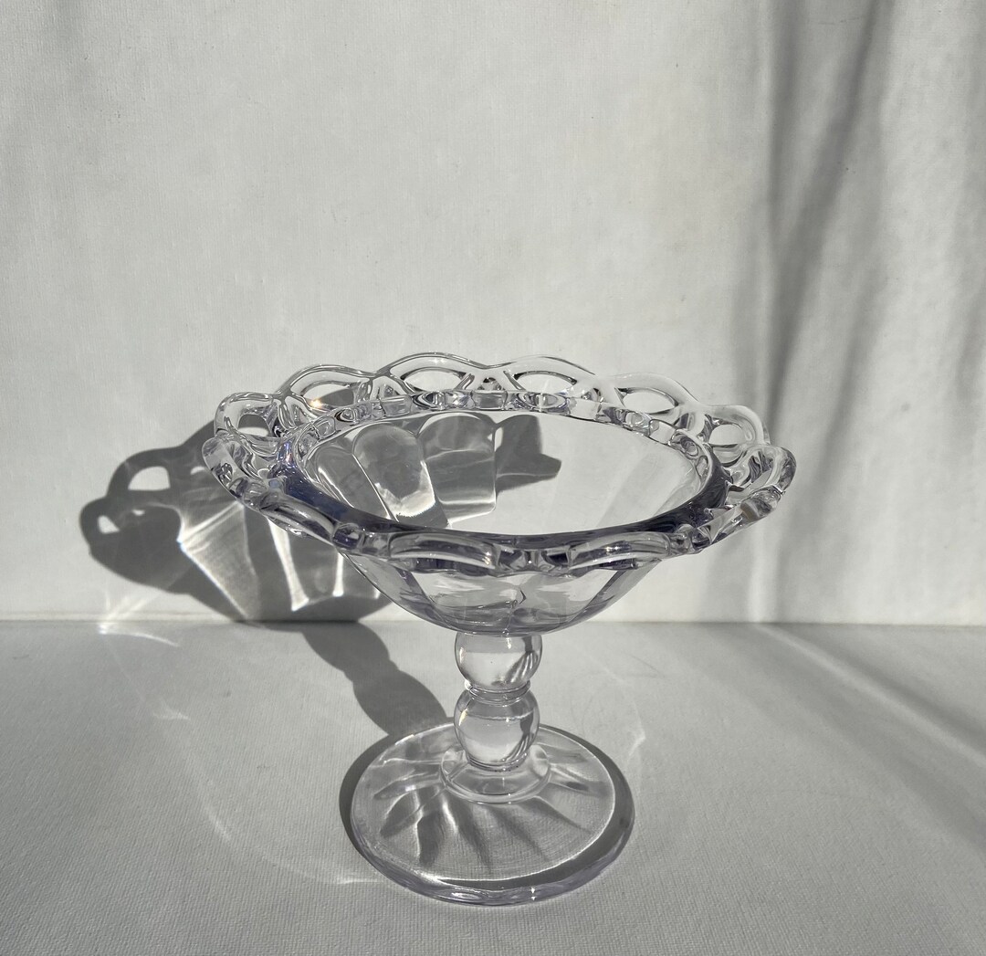 Imperial Glass Crocheted Crystal Compote - Etsy