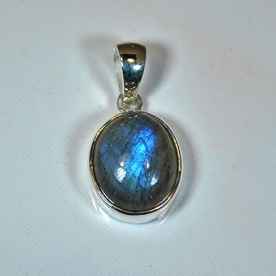 Sterling Silver Pendant Labradorite - Etsy