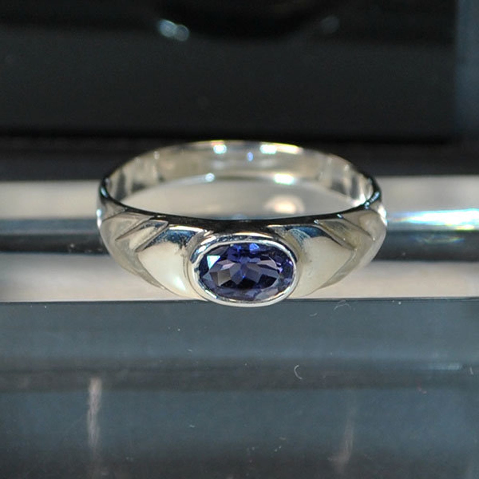 Sterling Silver Ring Iolite - Etsy