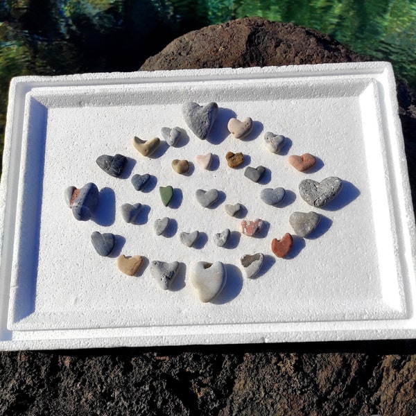 Heart Pebbles - Etsy