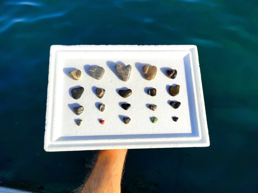 20 Rare,volcanic,heart Shaped Wishing Stones.love Gift.magic,lucky ...