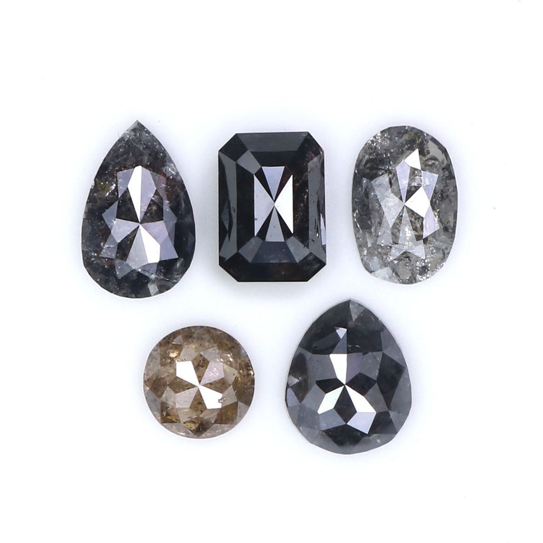 1.64 Ct Natural Loose Mix Shape Diamond Salt and Pepper Mix Shape ...