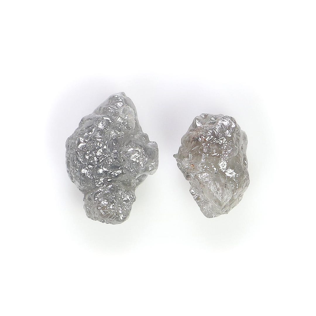 3.04 CT Natural Loose Rough Shape Diamond Grey Color Rough Uncut ...