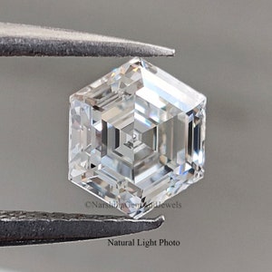 1 CT Hexagon Brilliant Cut Diamond E/F Color VS Clarity Lab Grown ...