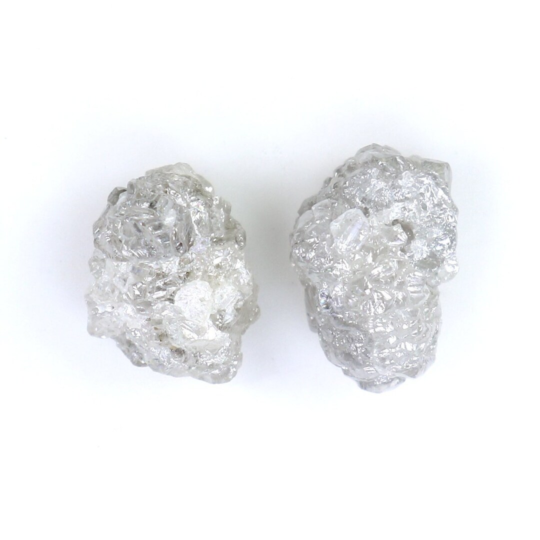 2.79 CT Natural Loose Rough Shape Diamond Grey Color Irregular Cut ...