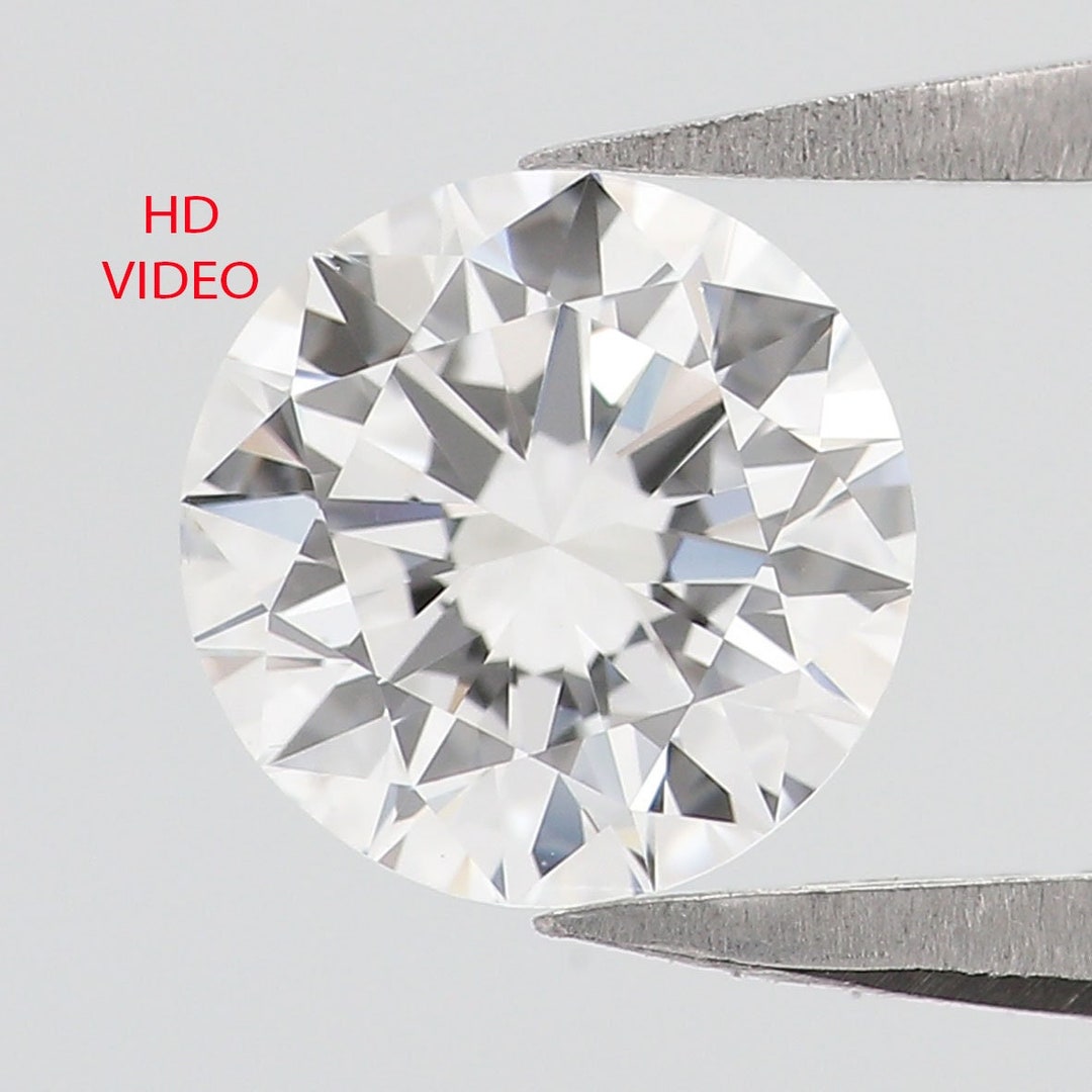 1.00 CT 6.40 MM Lab Grown CVD Loose Round Brilliant Cut Diamond VVS1 ...