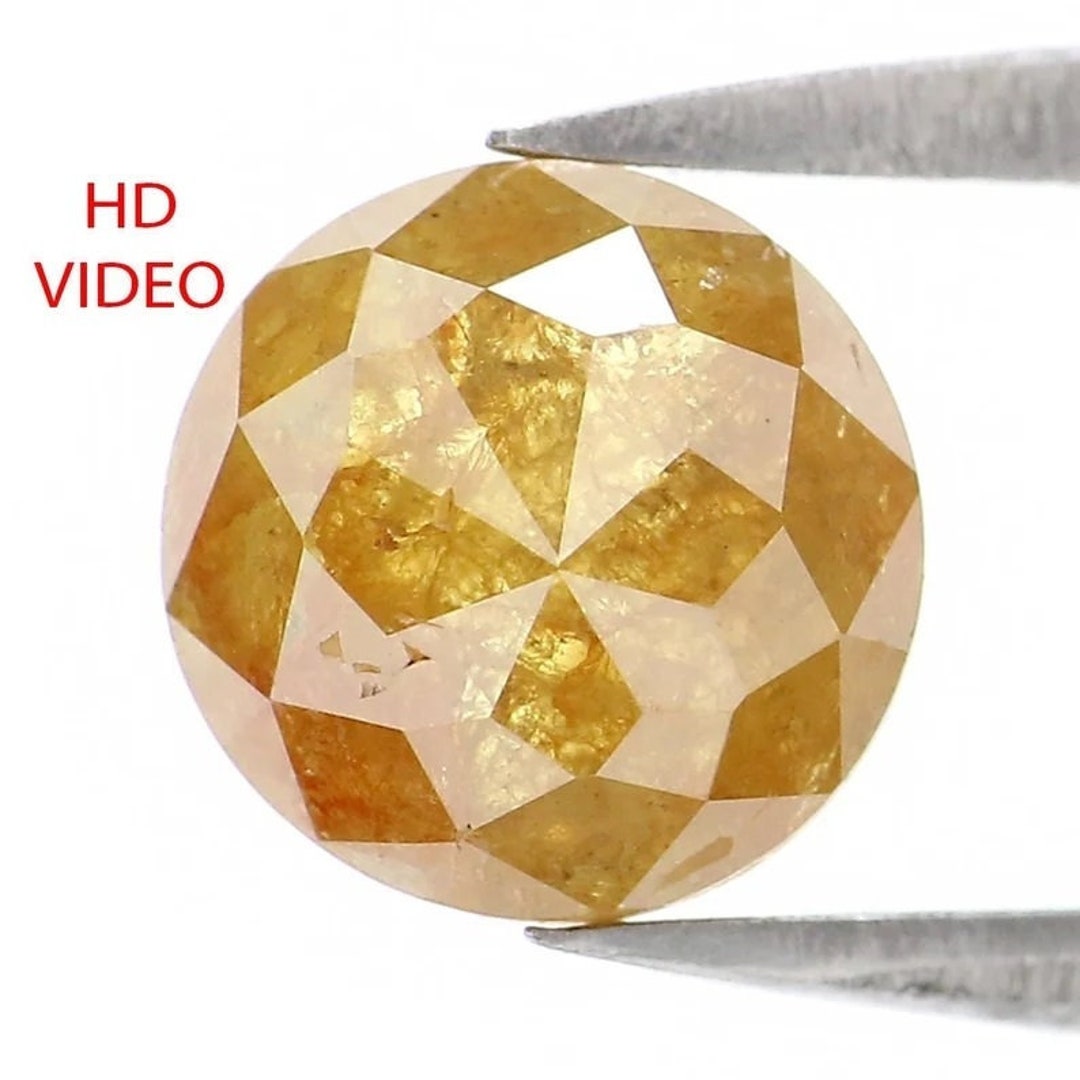 2.28 Ct Natural Loose Round Shape Diamond Yellow Color Round Cut ...