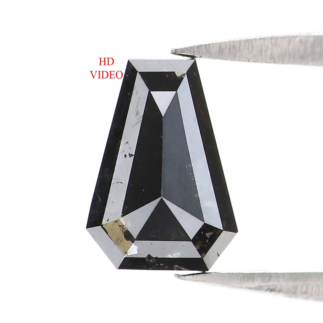Natural Loose Coffin Diamond, Black Color Coffin Cut Diamond, Natural ...