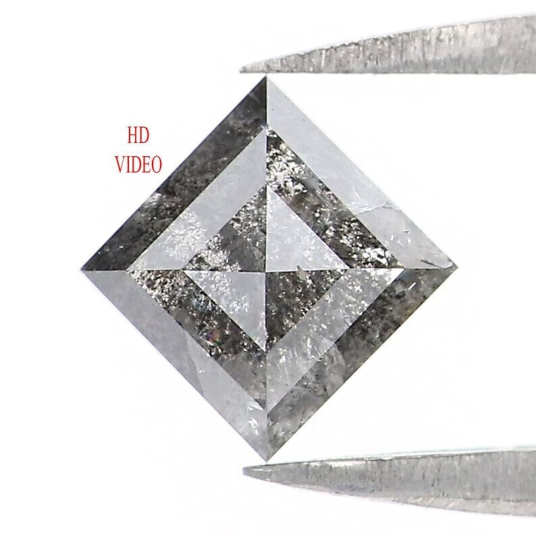 0.82 Ct Natural Loose Kite Cut Diamond Salt and Pepper Kite Cut Diamond ...
