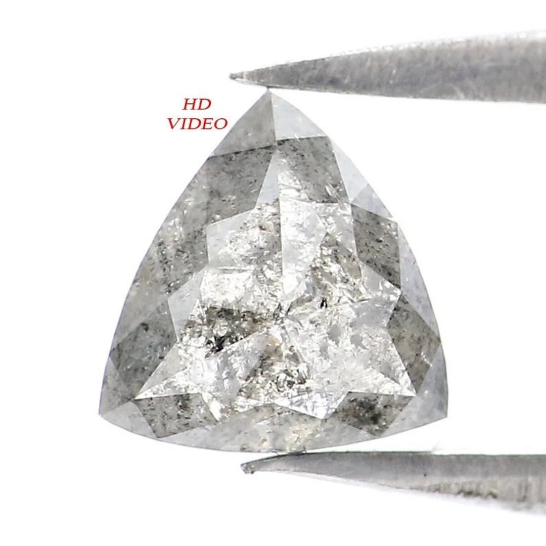 1.03 CT Natural Loose Triangle Diamond Salt and Pepper Triangle Diamond ...