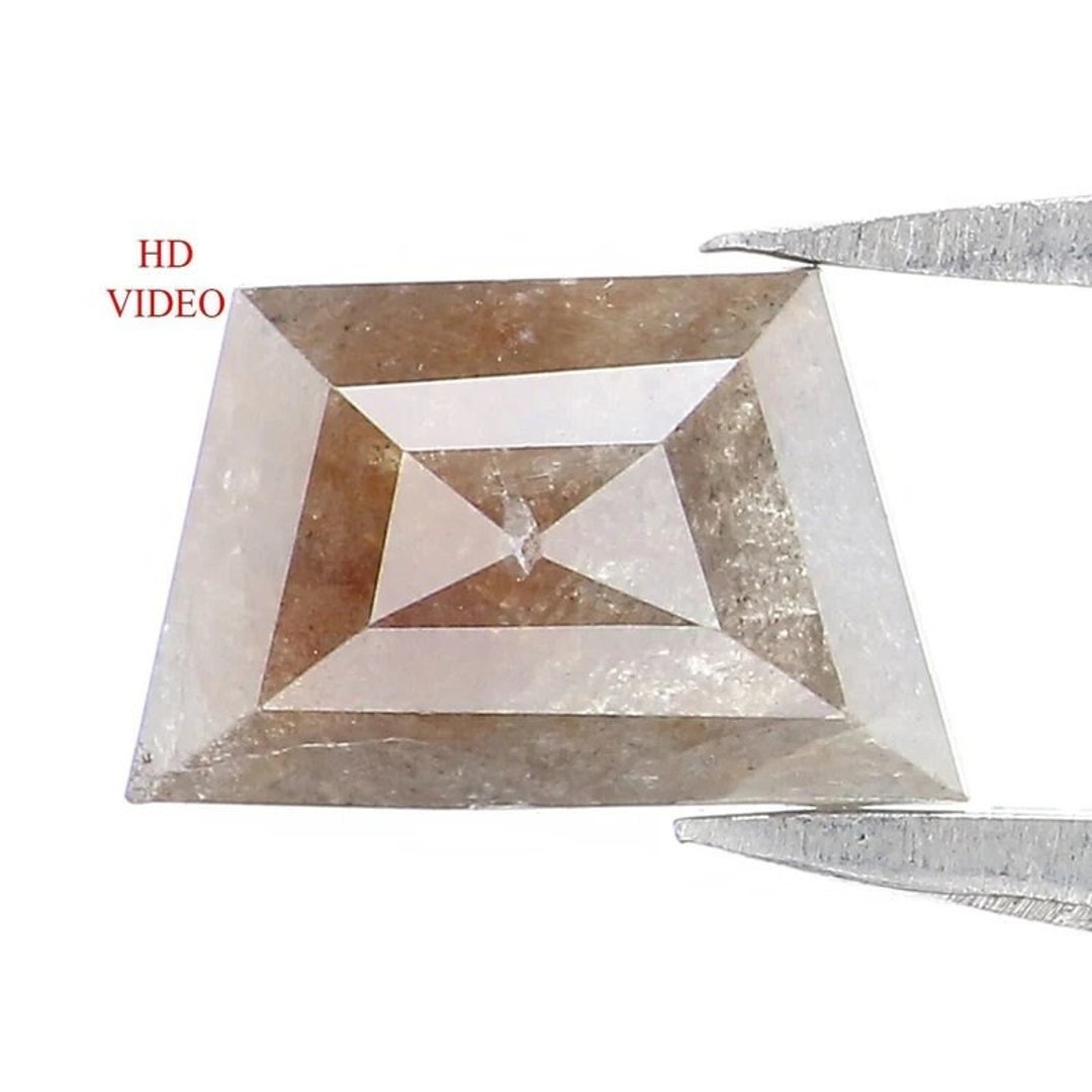 0.92 CT Natural Loose Shield Shape Diamond Brown Color Shield Cut ...