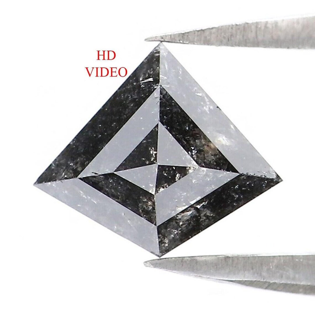 0.80 CT Natural Loose Shield Shape Diamond Black Color Shield Cut ...