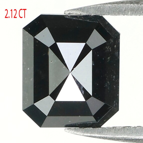 Black Diamond 2.12 Ct Natural Loose Diamond Rose Cut Diamond Antique ...