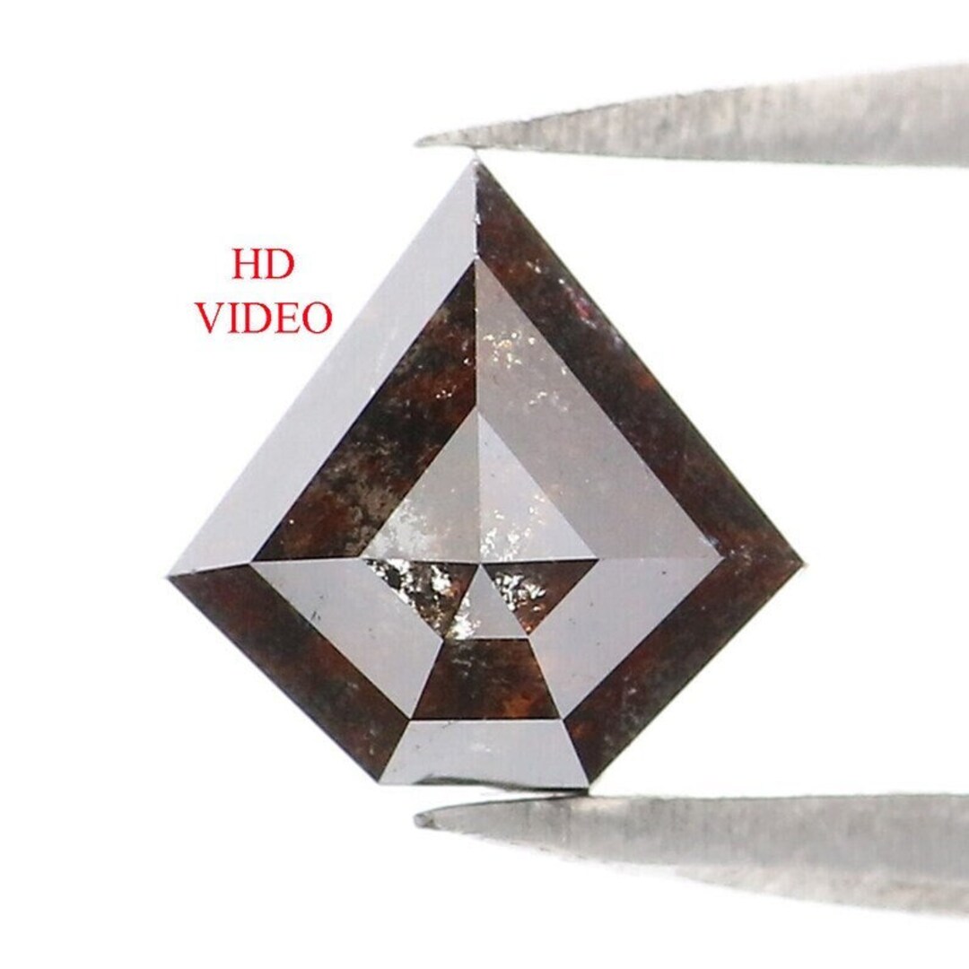0.90 CT Natural Loose Shield Shape Diamond Brown Color Shield Cut ...