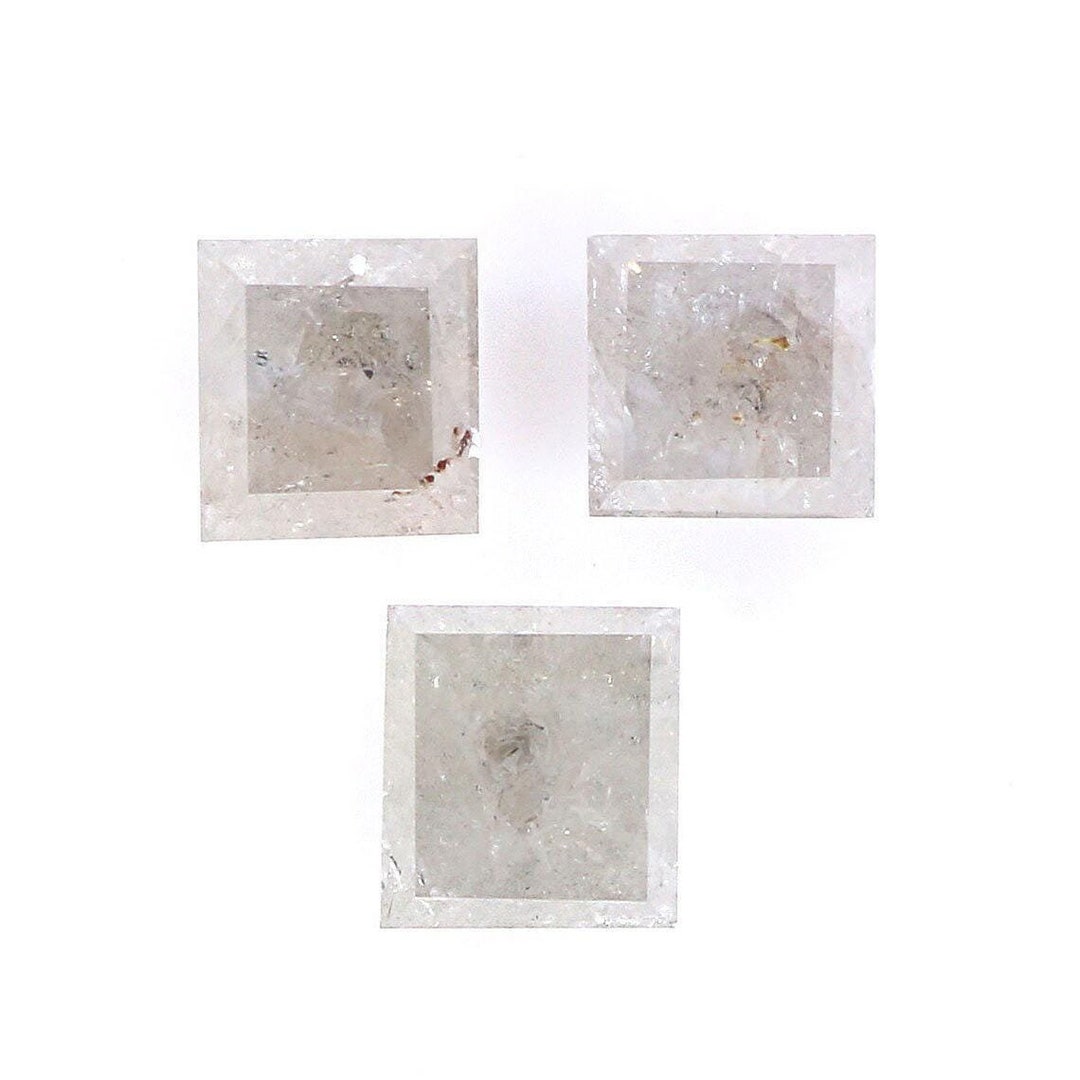 0.99 CT Natural Loose Princess Shape Diamond Grey Color Princess ...