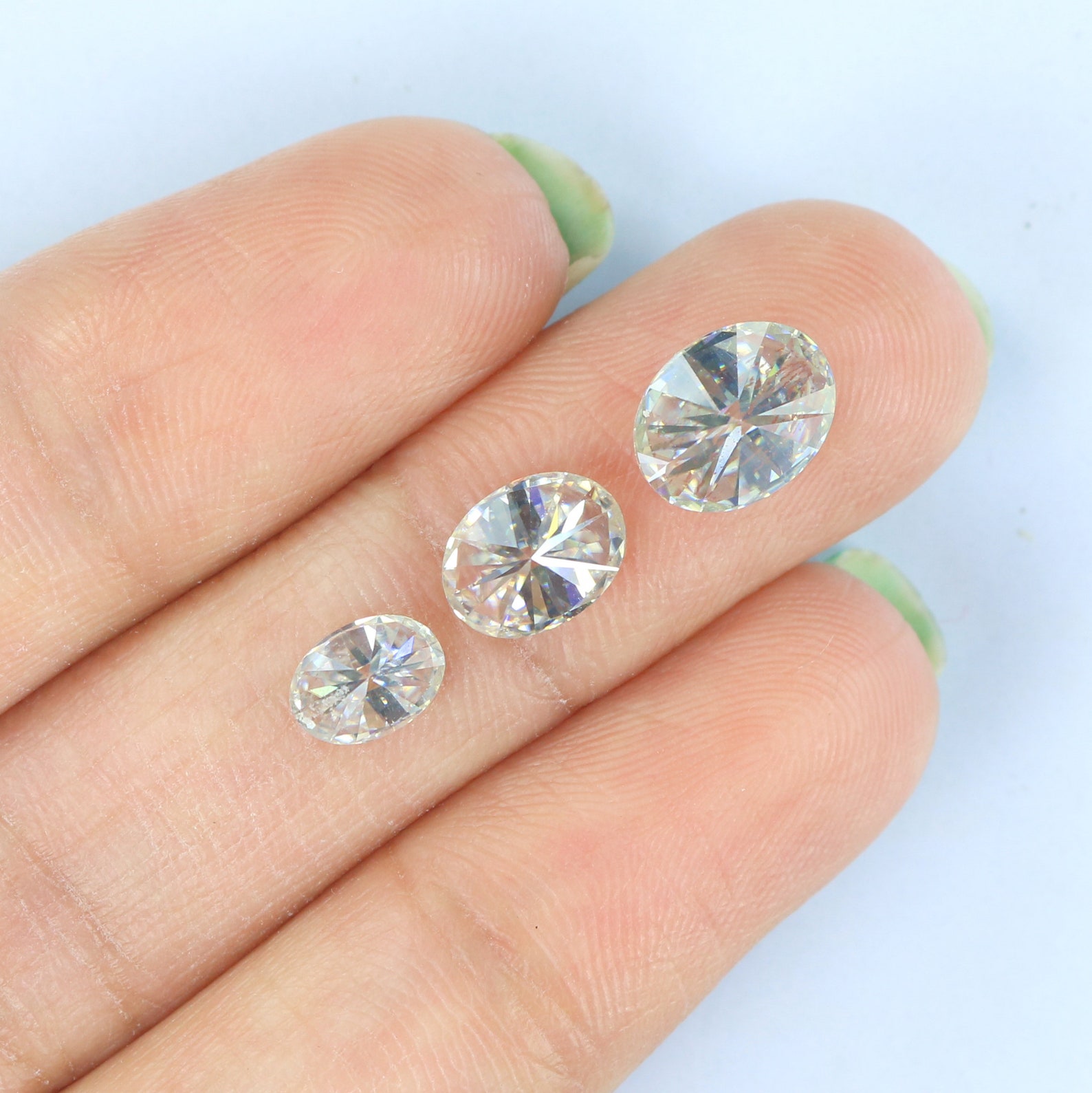 9X7 8X6 7X5 MM Loose Oval Moissanite Diamond White G H - Etsy