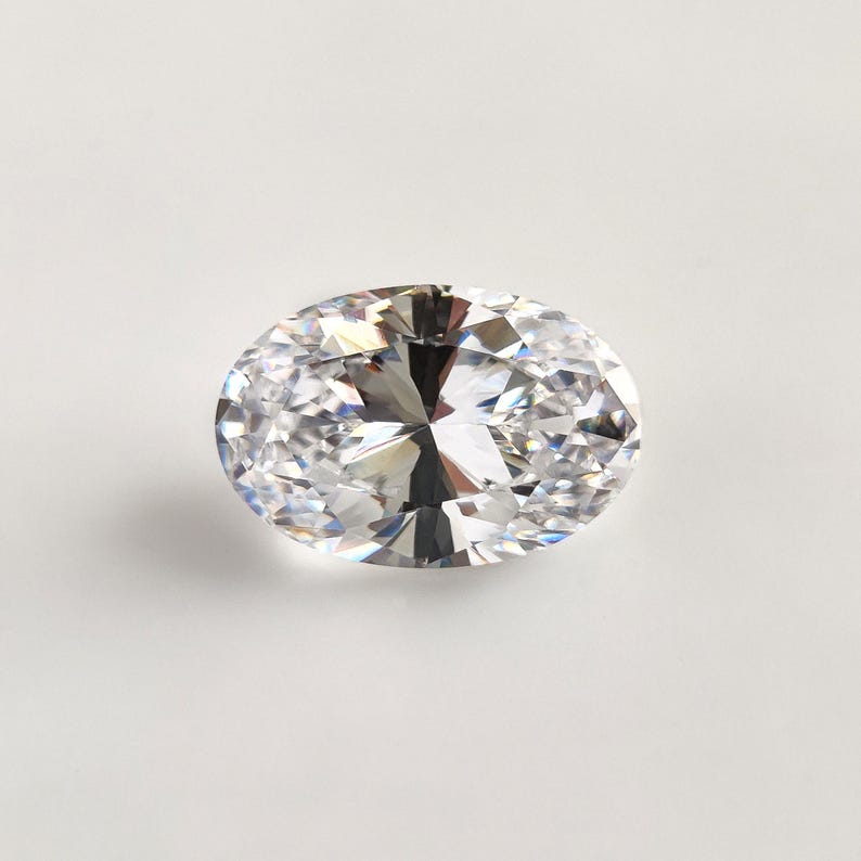 Oval Cubic Zirconia Cut Stones White CZ Stones Oval American Stones ...