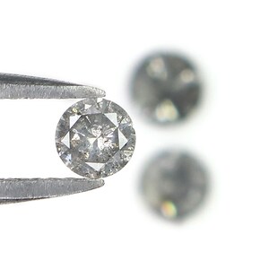 0.72 CT Natural Loose Round Shape Diamond Salt and Pepper Round Cut ...