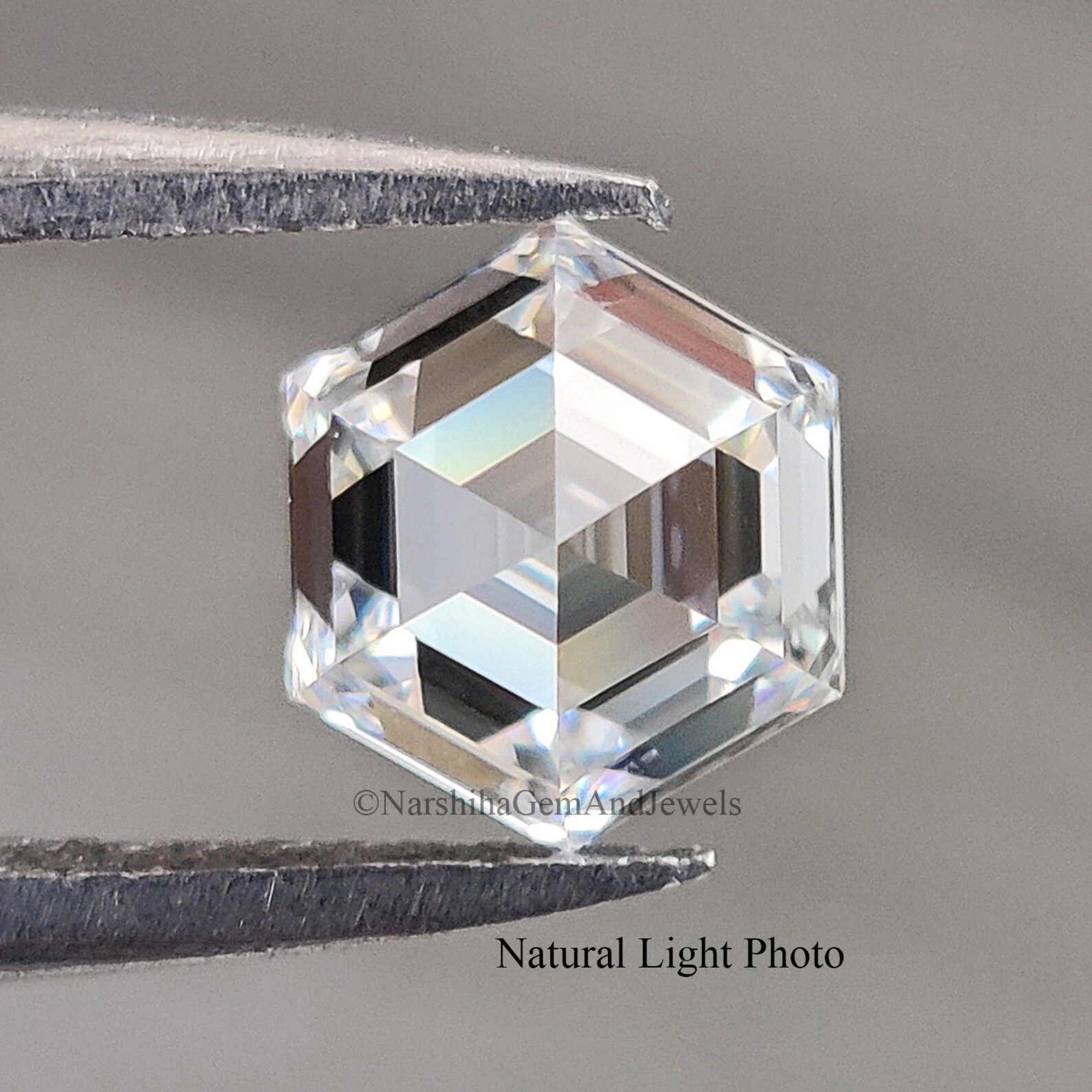 1 CT Hexagon Brilliant Cut Diamond E/F Color VS Clarity Lab Grown ...